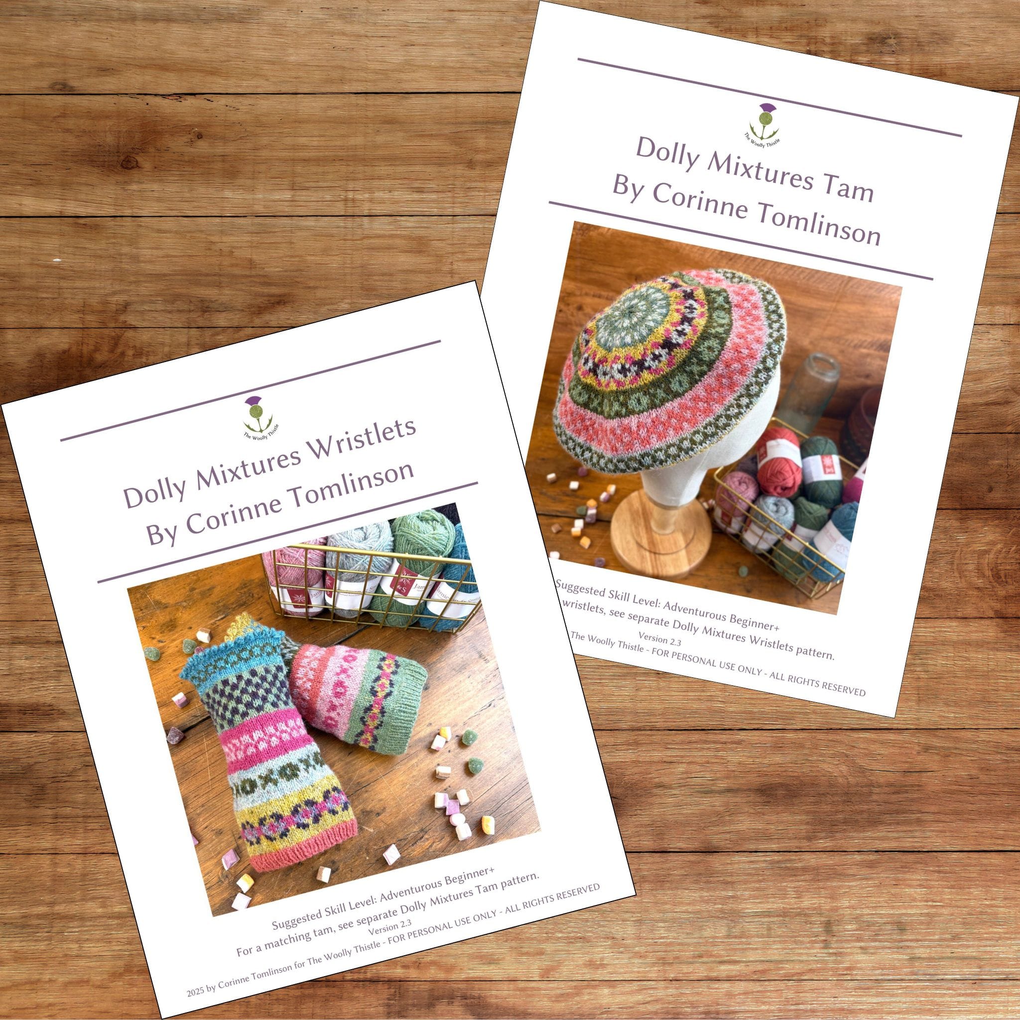 Dolly Mixtures Tam and Wristlets Patterns by Corinne Tomlinson – The ...