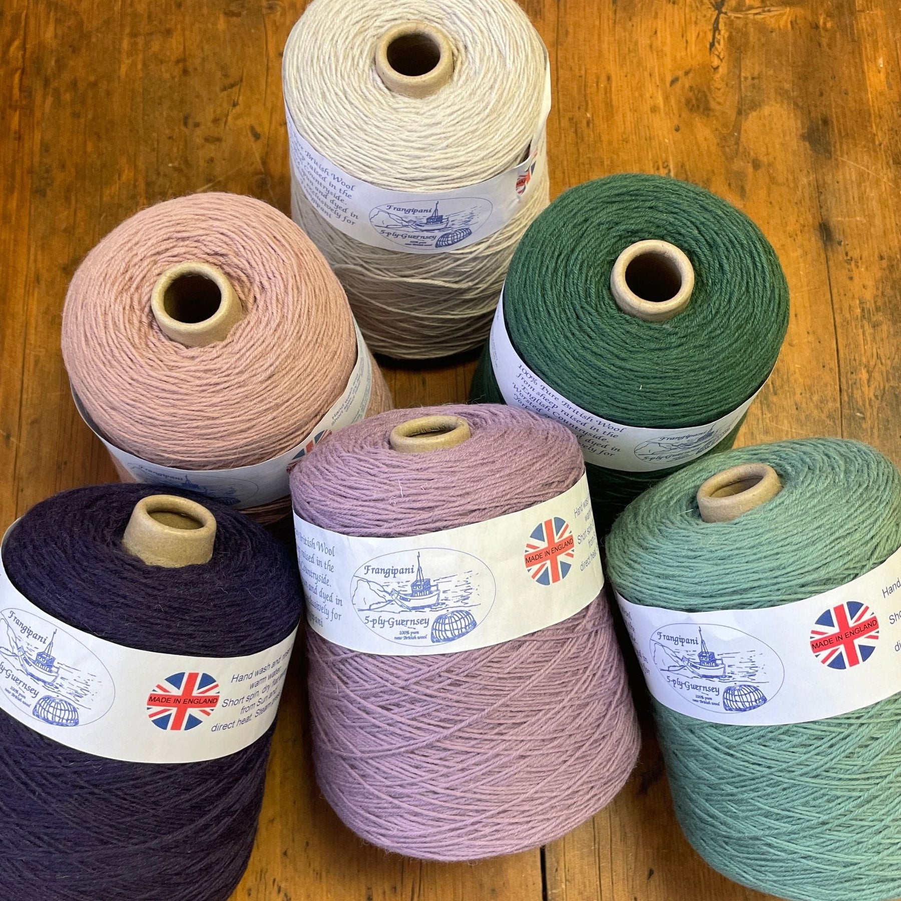 Frangipani 5-ply Guernsey Wool Yarn – The Woolly Thistle