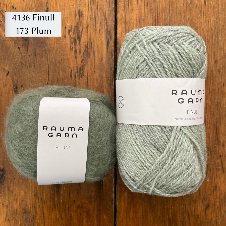 Noor Vest by Tonje Hodne in Finullgarn and Plum – The Woolly Thistle