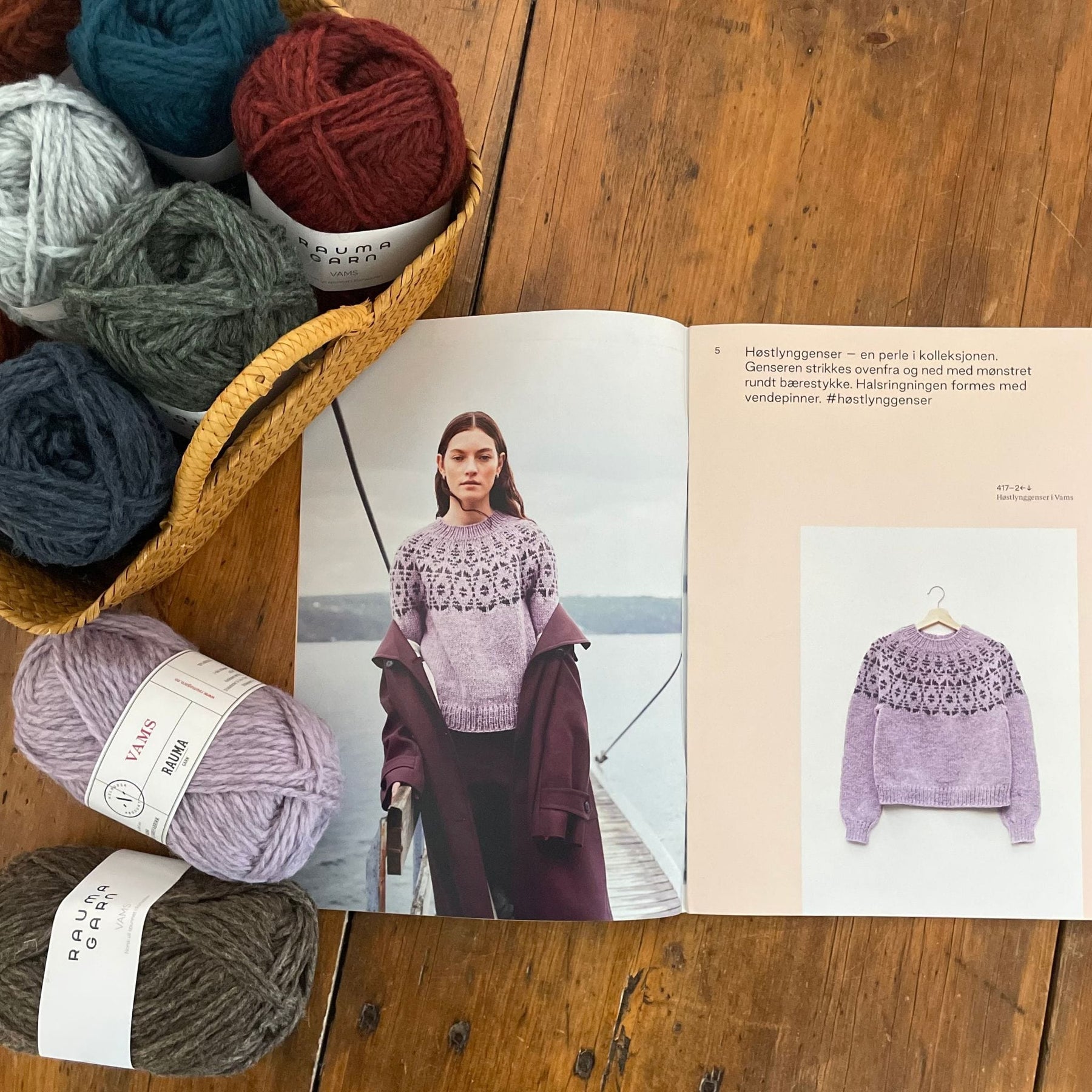 Rauma Pattern Book 417: Vams Dame – The Woolly Thistle