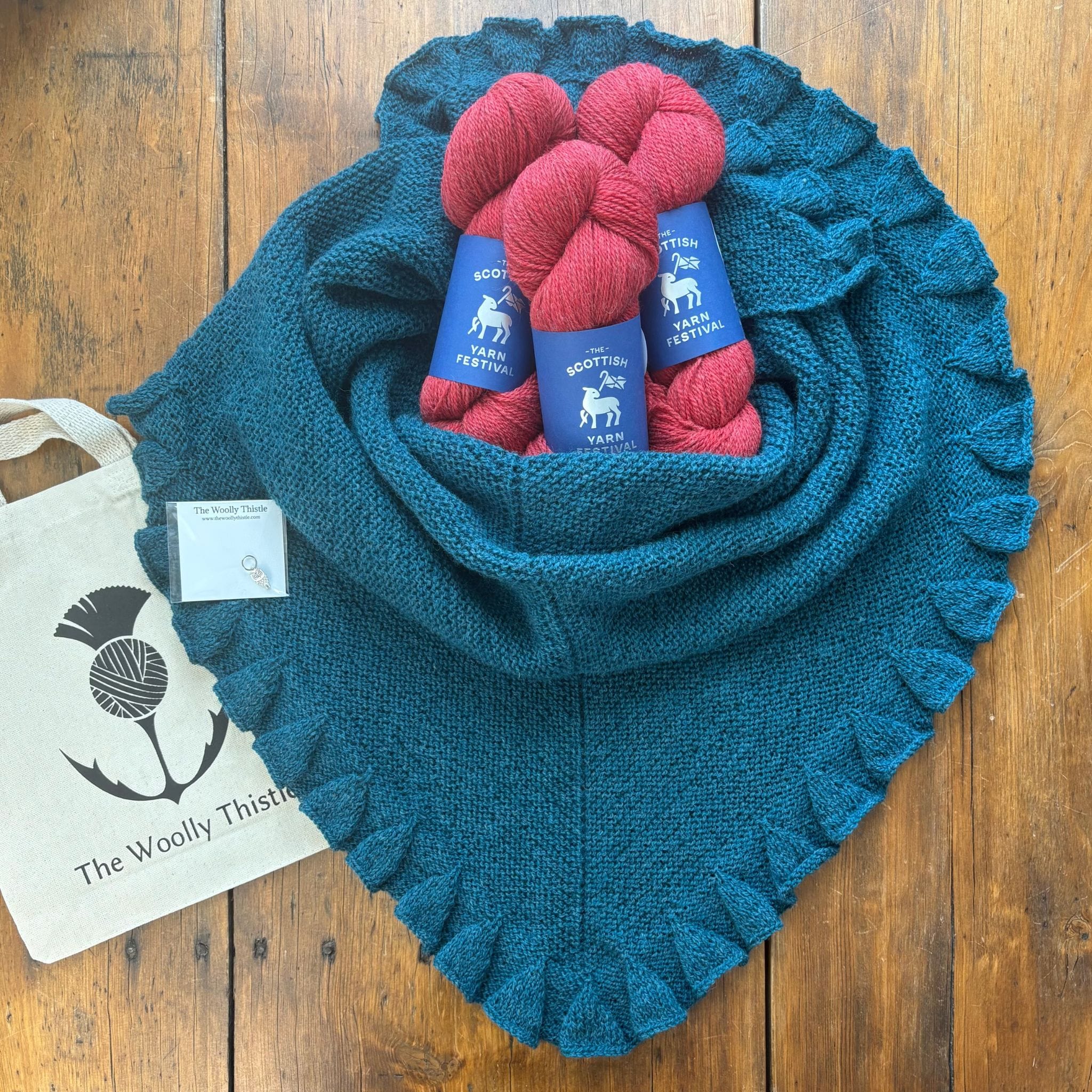 All About the Ruffle Shawl by Carolyn Holbrook in Scottish Yarn Festiv ...