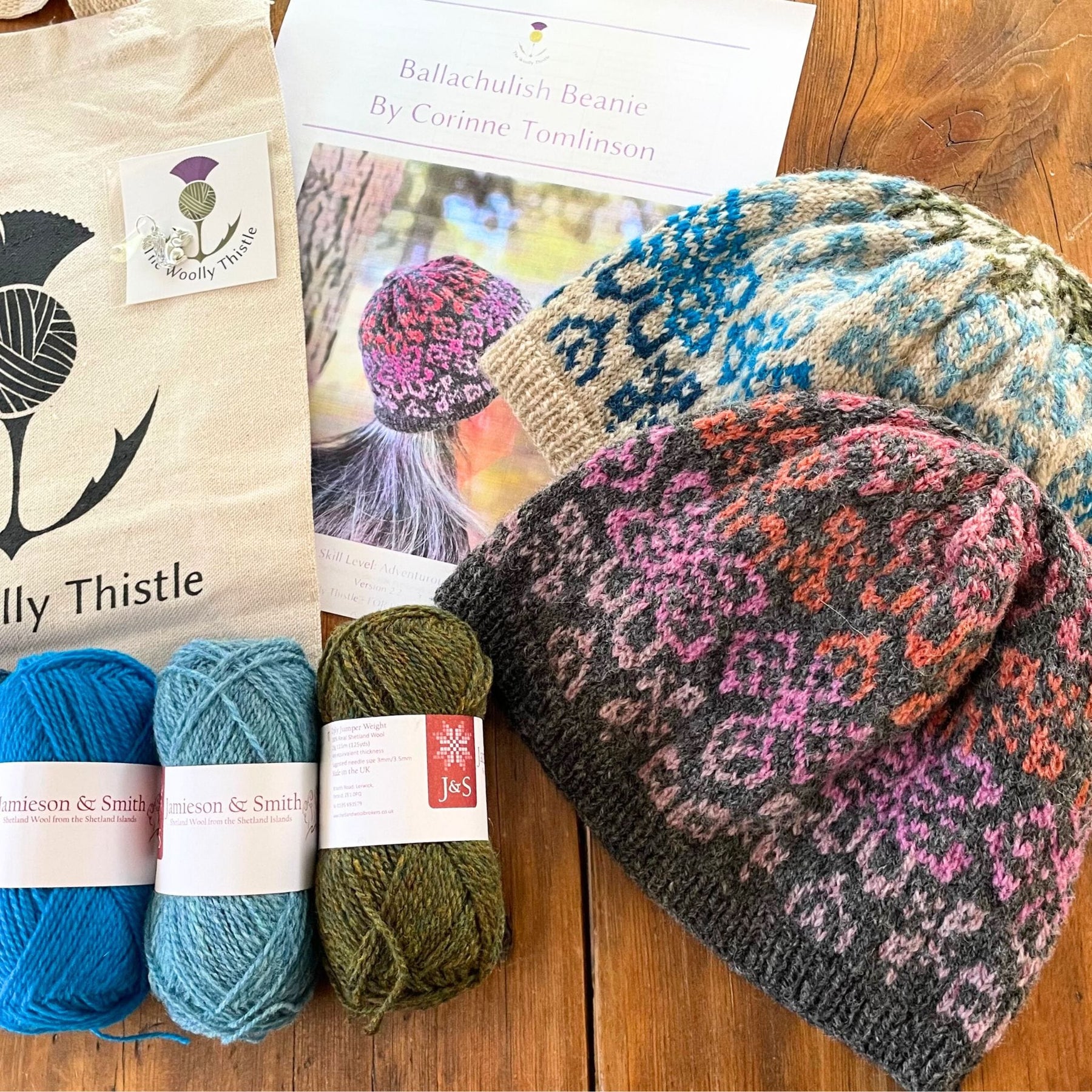 Ballachulish Beanie by Corinne Tomlinson in J&S 2ply – The Woolly Thistle