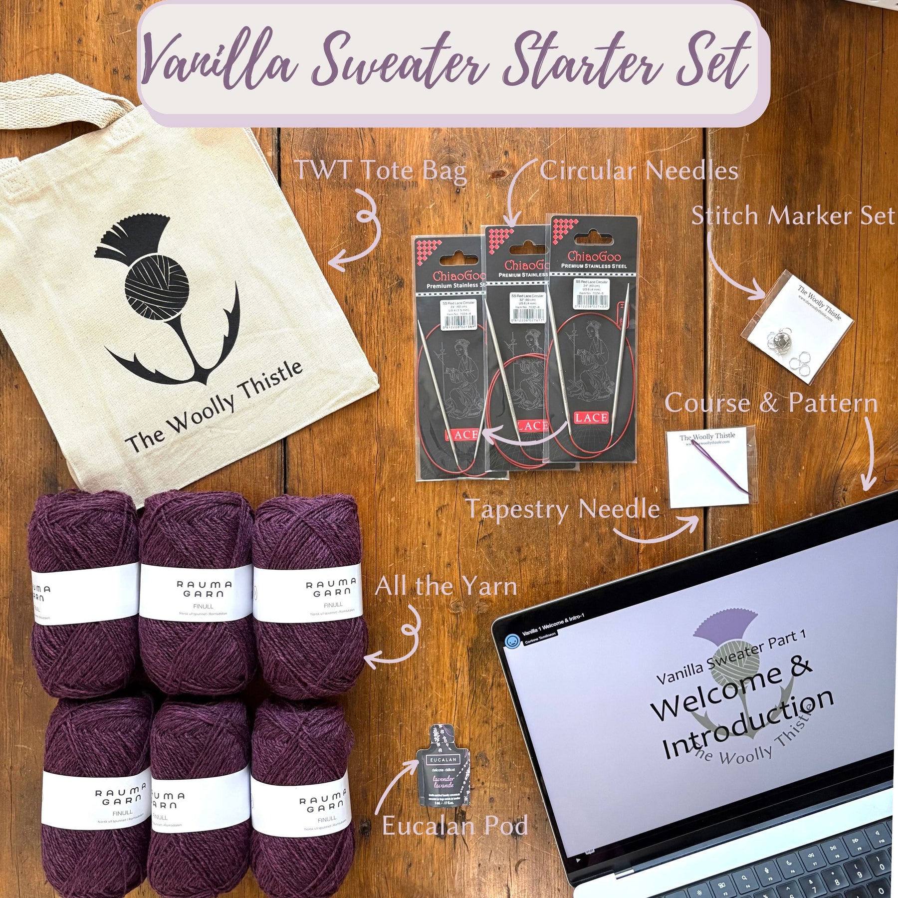 Vanilla Sweater Starter Set – The Woolly Thistle