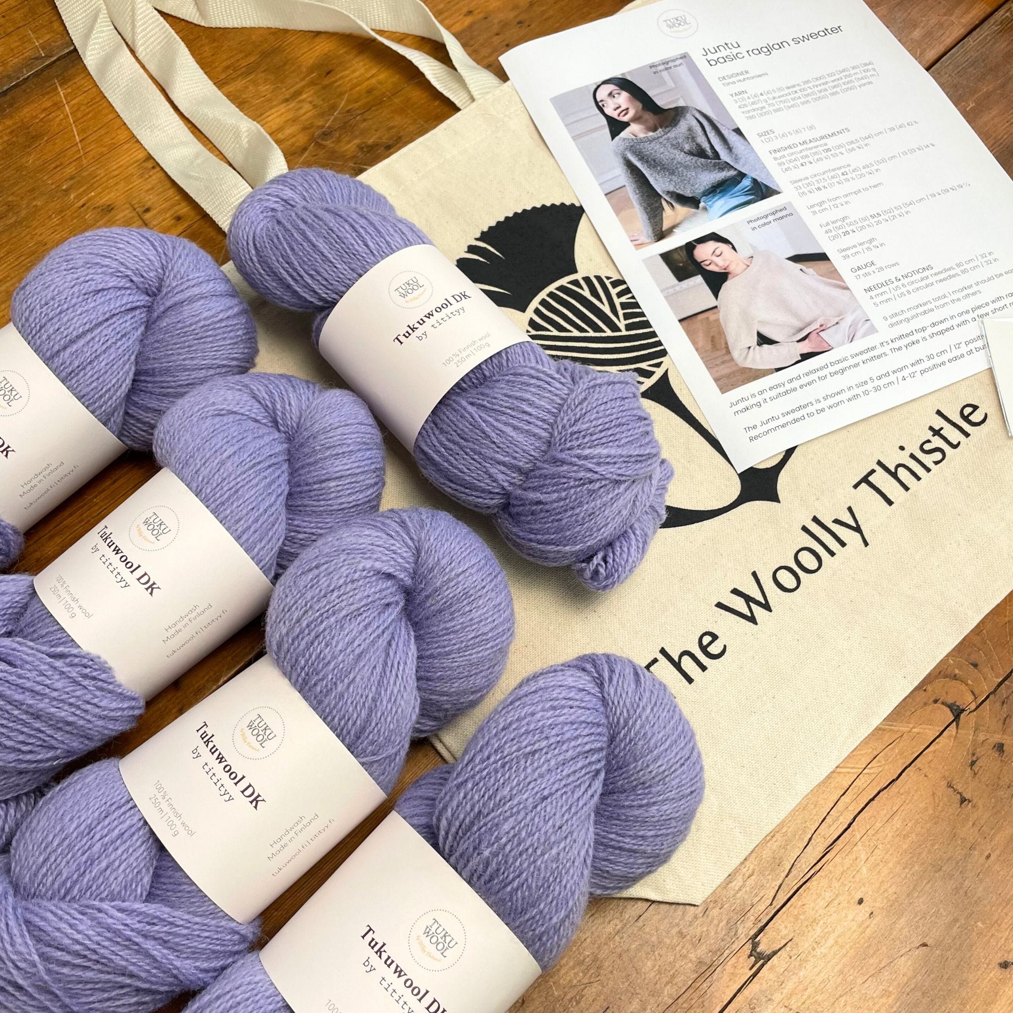 Juntu Basic Raglan Kit by Tiina Huhtaniemi – The Woolly Thistle