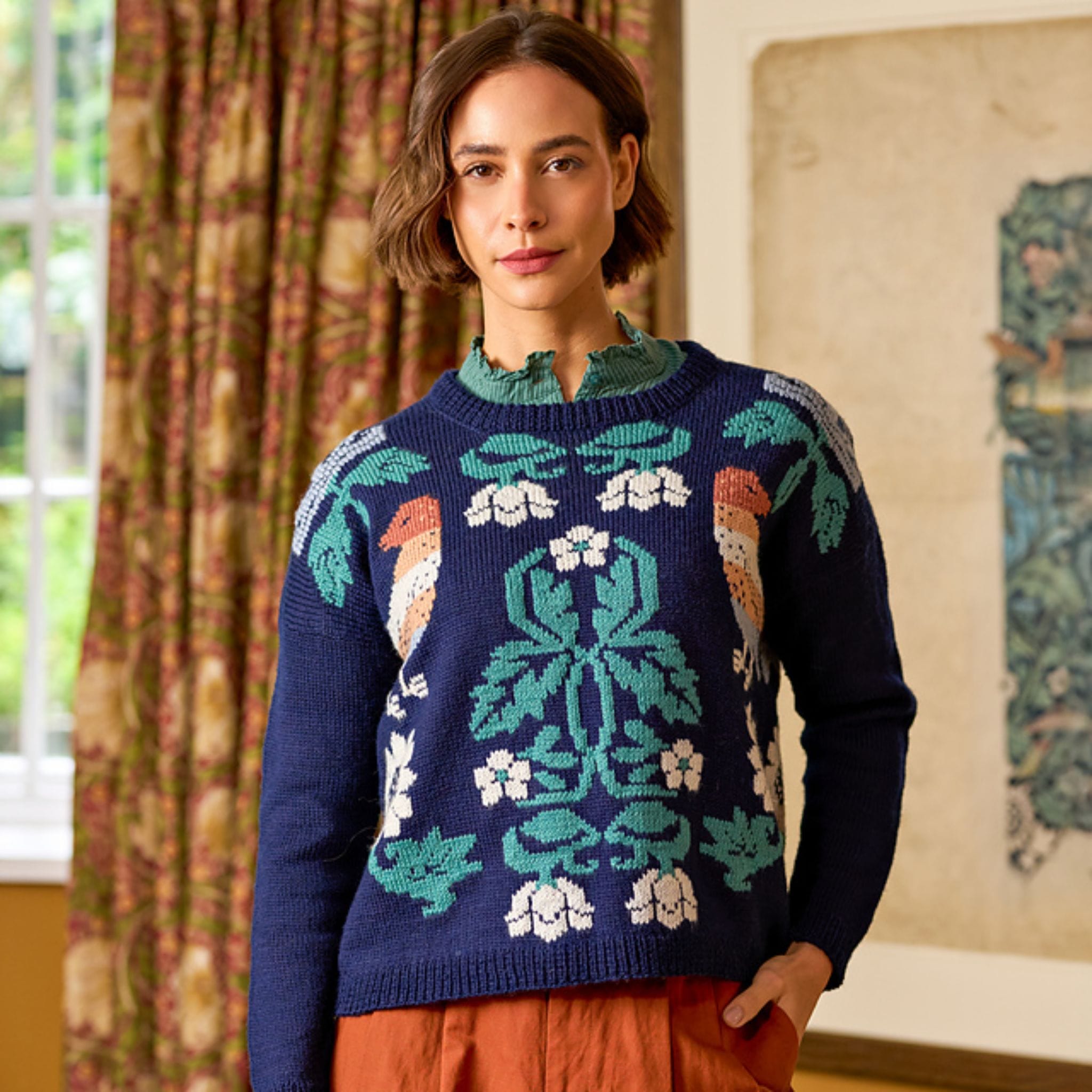Bird Jumper by Birch + Bliss in Morris DK – The Woolly Thistle