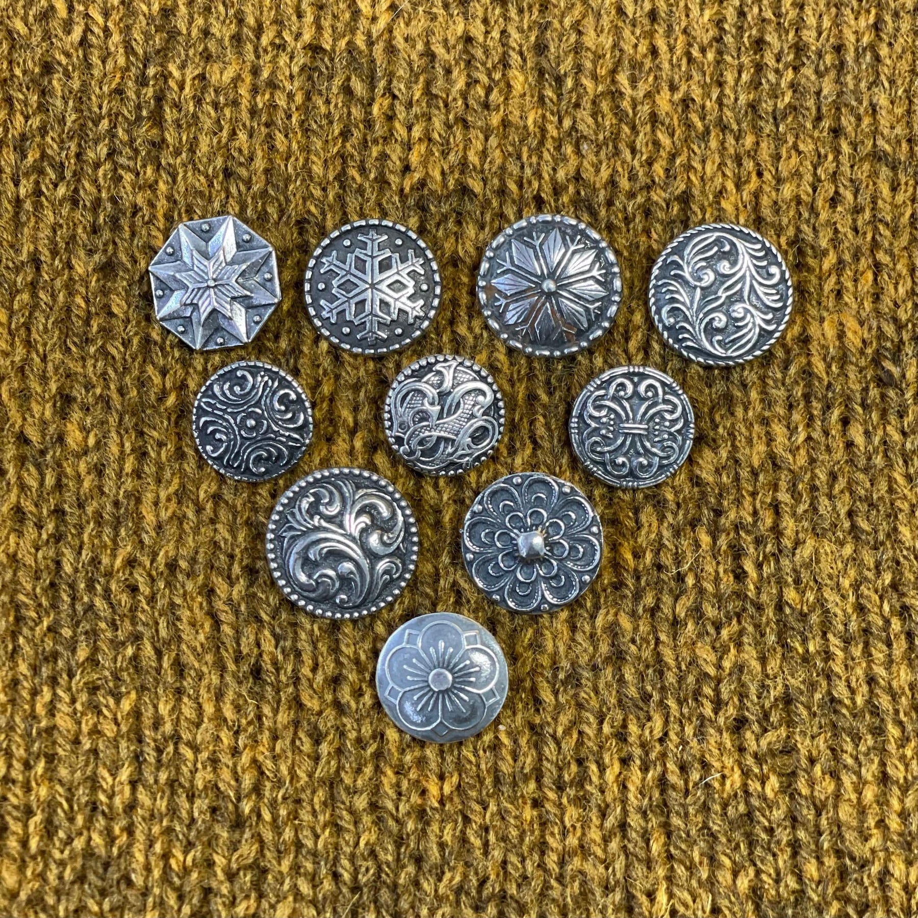 Norwegian Pewter Buttons - Pack of 3 – The Woolly Thistle