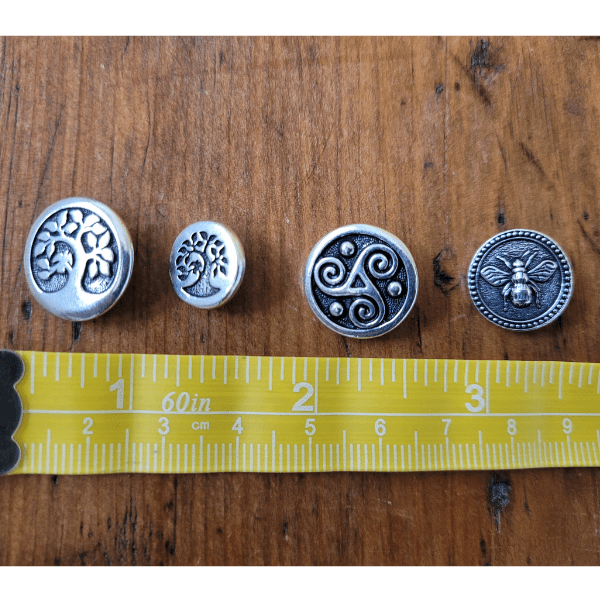 Pewter Buttons - Pack of 3 – The Woolly Thistle